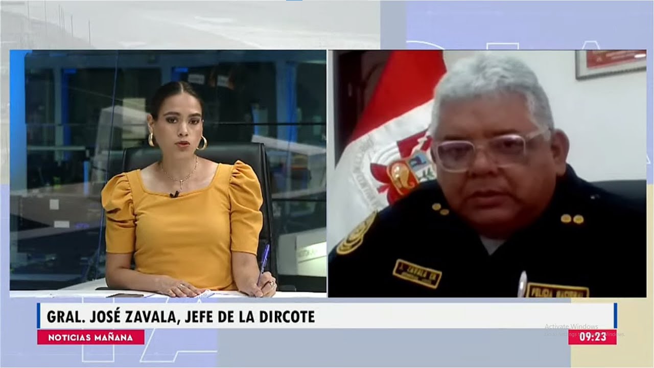 Noticias Mañana | José Zavala, jefe de la DIRCOTE - 14/02/2023 - YouTube