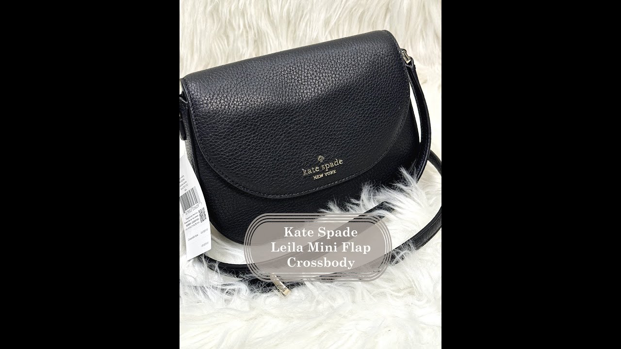 KATE SPADE LEILA MINI FLAP CROSSBODY QUICK REVIEW - YouTube