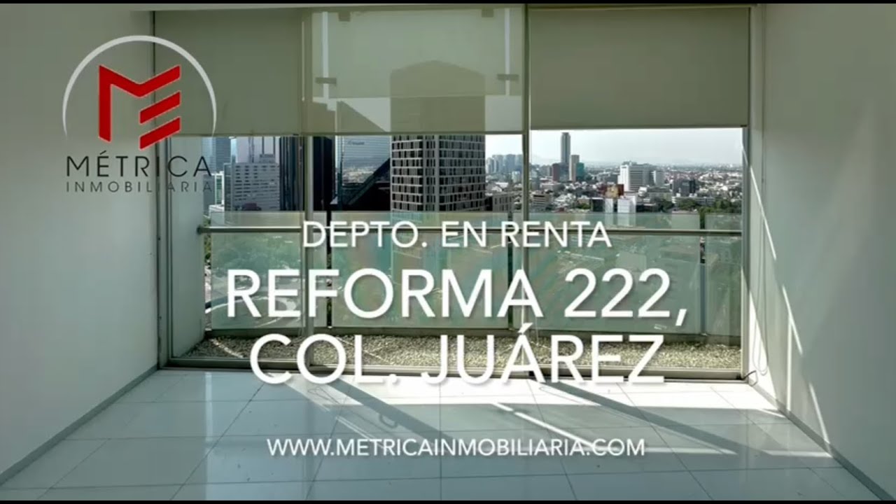 Departamento en renta en REFORMA 222, piso 19 con vista al Ángel de la ...