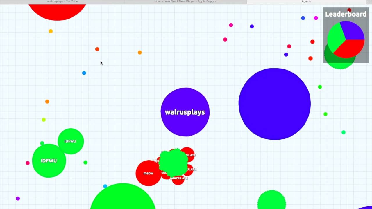 Agar.io gameplay, First video - YouTube