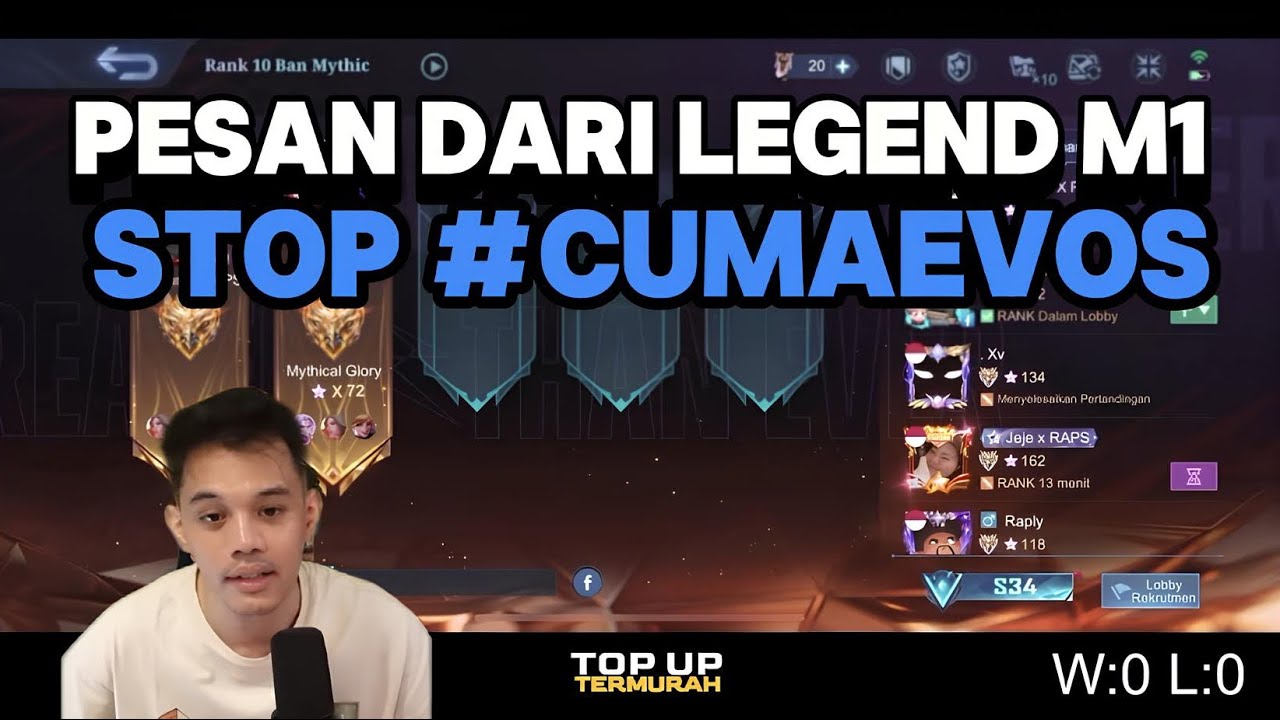 STOP CUMA EVOS CUMA EVOS 🔥 ALASAN PH KUAT BANGET MENURUT SANG MVP M1 # ...