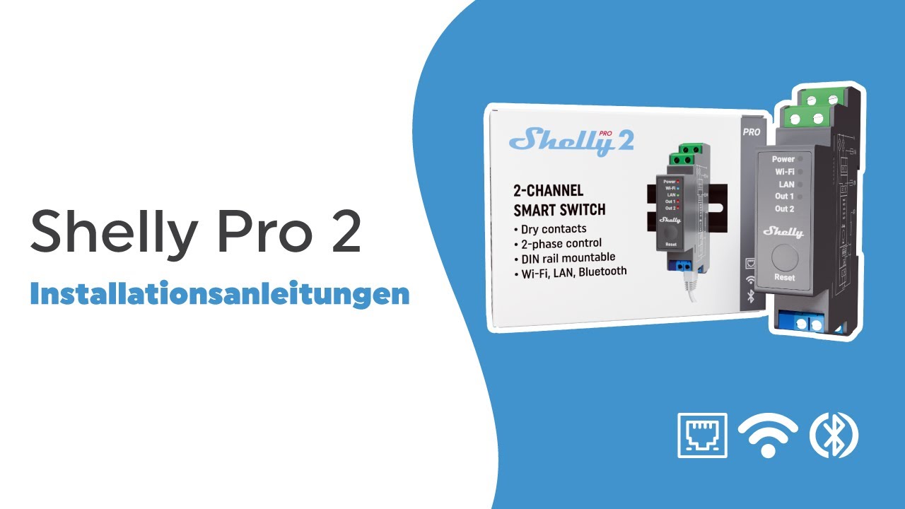 Shelly PRO 2 - Installationsvideo (DE) - YouTube