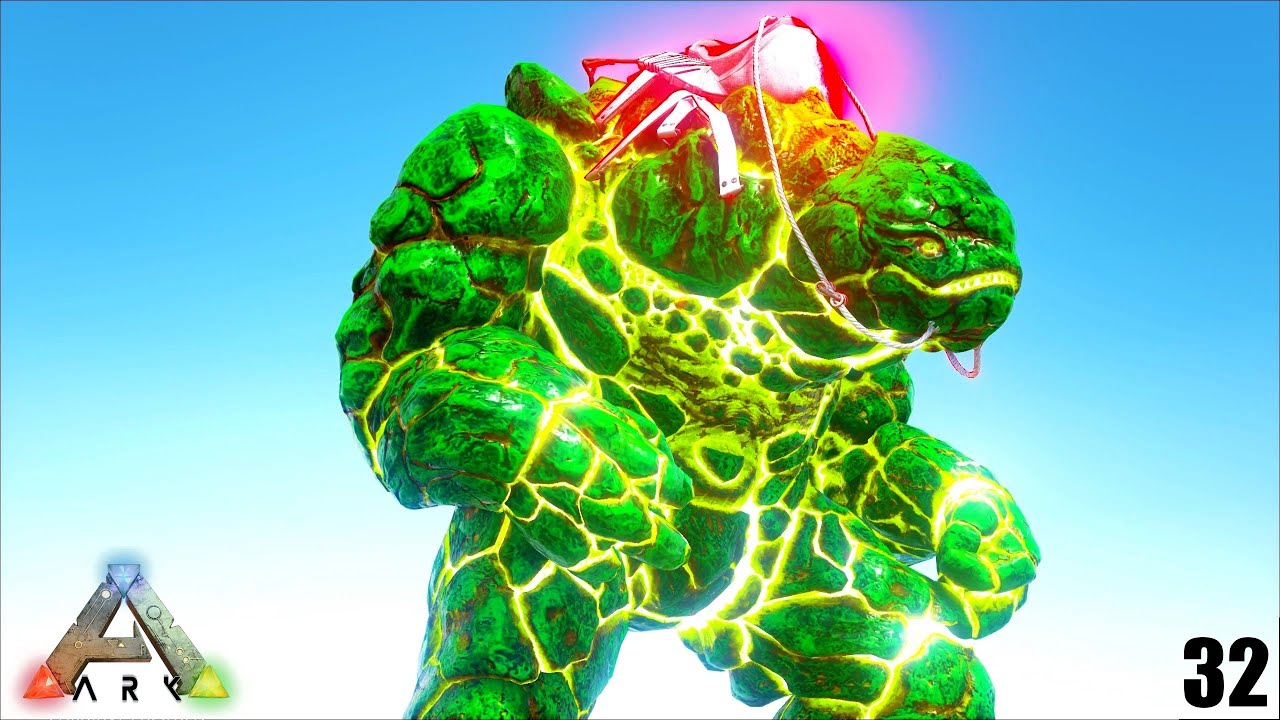 POISON GOLEM the MEGA DRAGON SLAYER! | DOX MODDED | ARK Survival ...