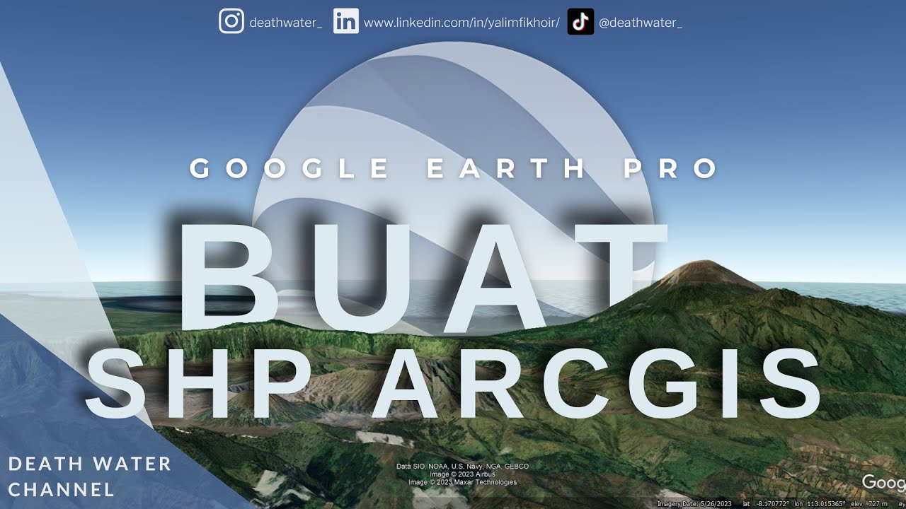 Cara Membuat File SHP dari Google Earth Pro dengan bantuan ArcMap - YouTube