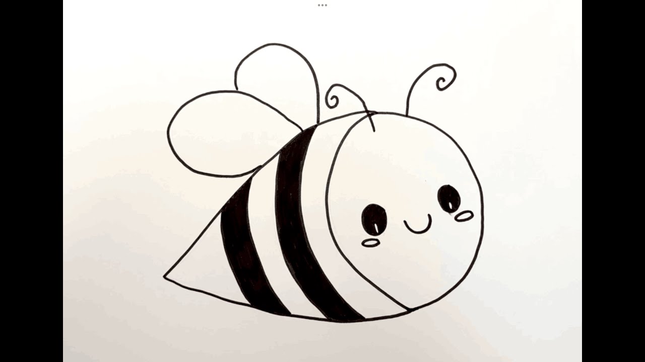 Step by step bee -Paso a Paso dibujo abeja - YouTube