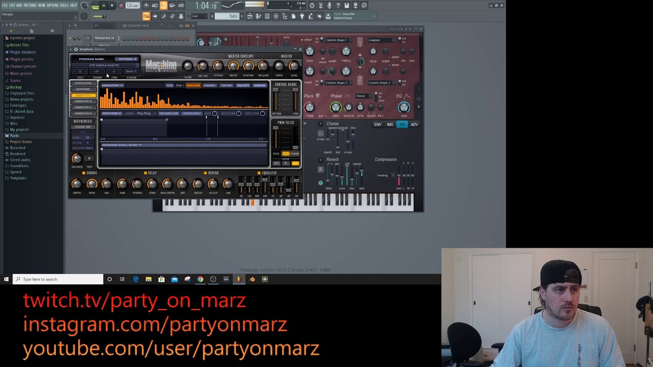 4/2/20 Live music production and visual coding - YouTube