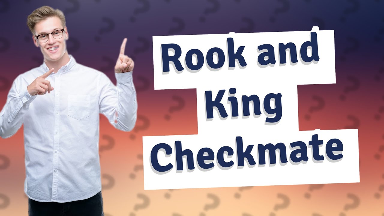 How do you checkmate with only rook and king? - YouTube