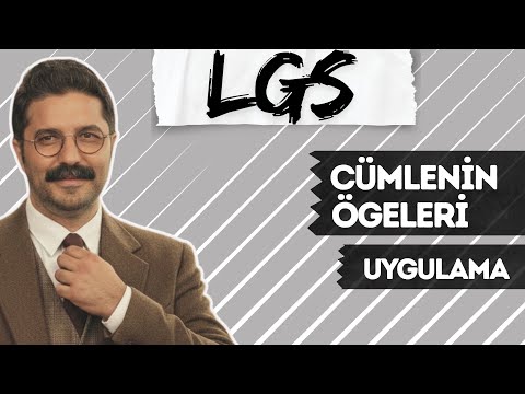 Cümlenin Ögeleri | UYGULAMA | Rüştü Hoca