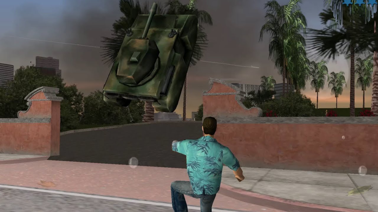 GTA:VC - I've never seen tanks flying like this - YouTube