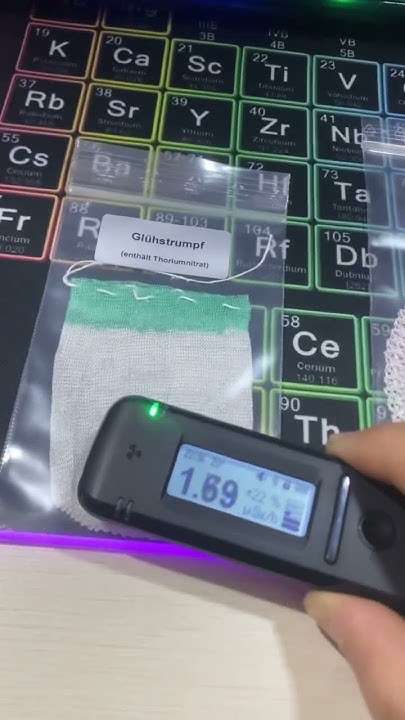 thorium-232 Radioactive Lantern Mantles RadiaCode102 #radiacode102 #radioactivity #viralvideo ...