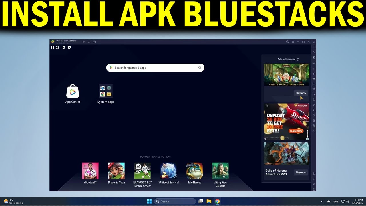 How To Install APK Files On BlueStacks - YouTube