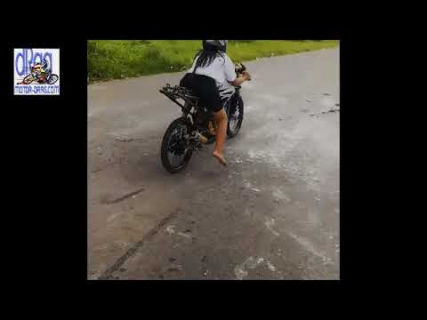 DRAG BIKE, joki cewe tidak pake sndal starin ninja