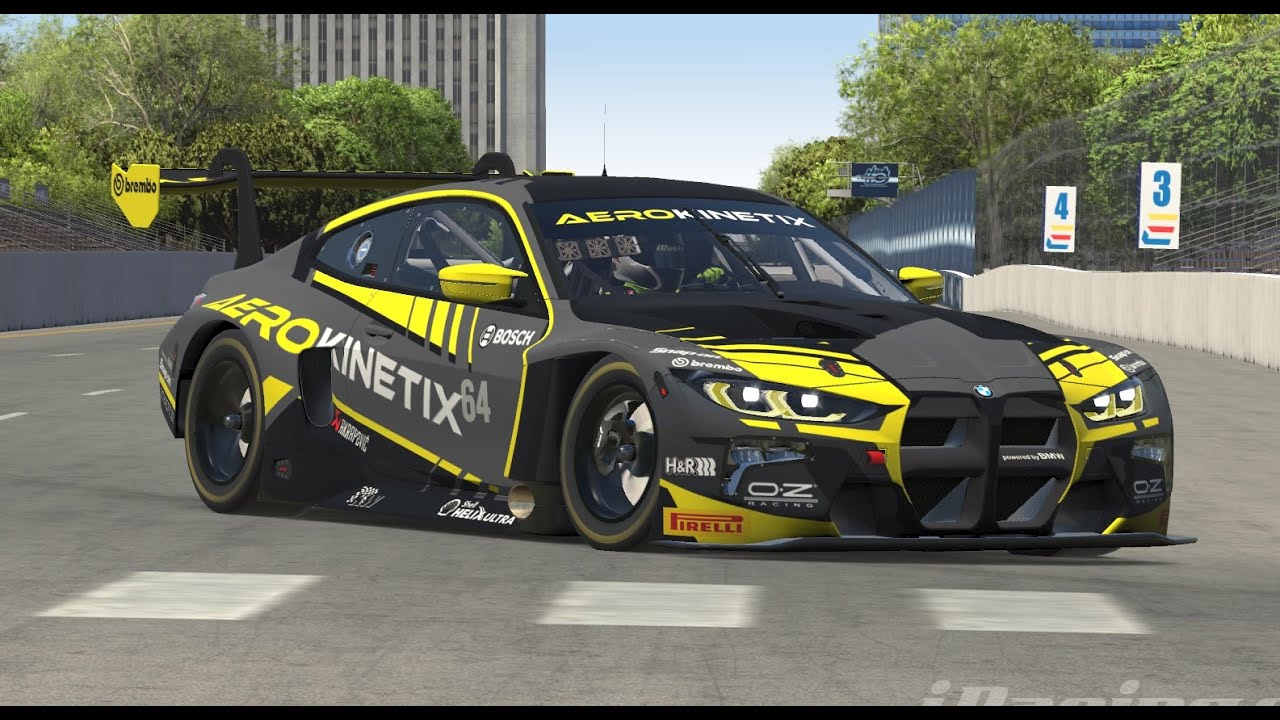 iRacing | BMW M4 GT3 at Chicago Street Circuit: 1:24.673 - YouTube