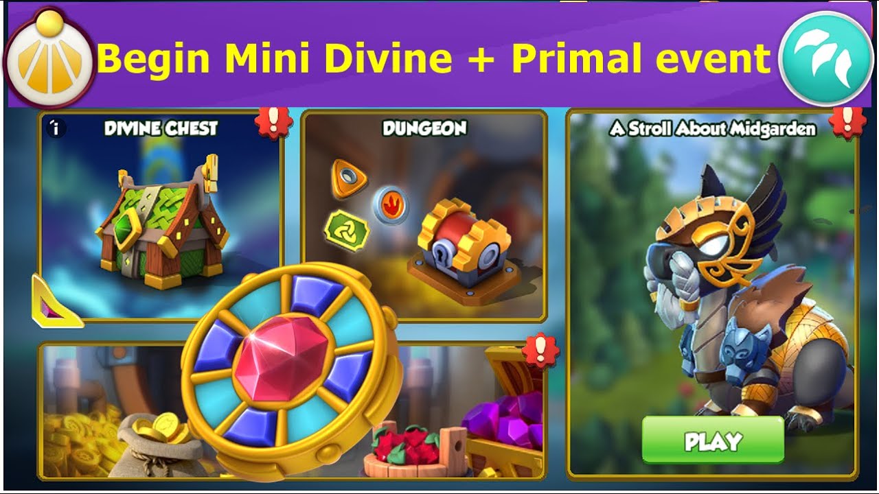 Begin Mini Divine Odin, Change, Chrono Loki Dragon plus Primal event ...
