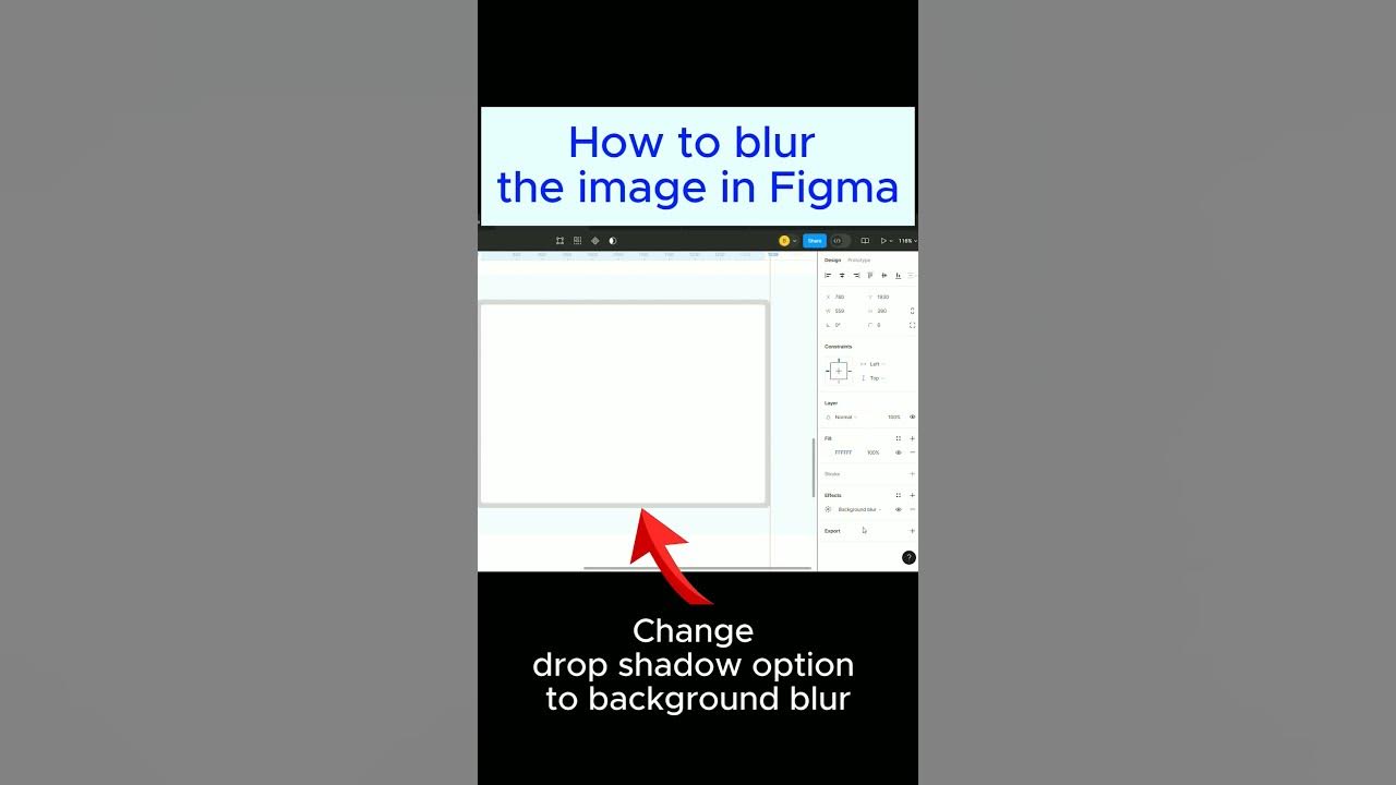 How to add blur effect on image in figma. #figma #blur #uidesign #css #design #coding # ...