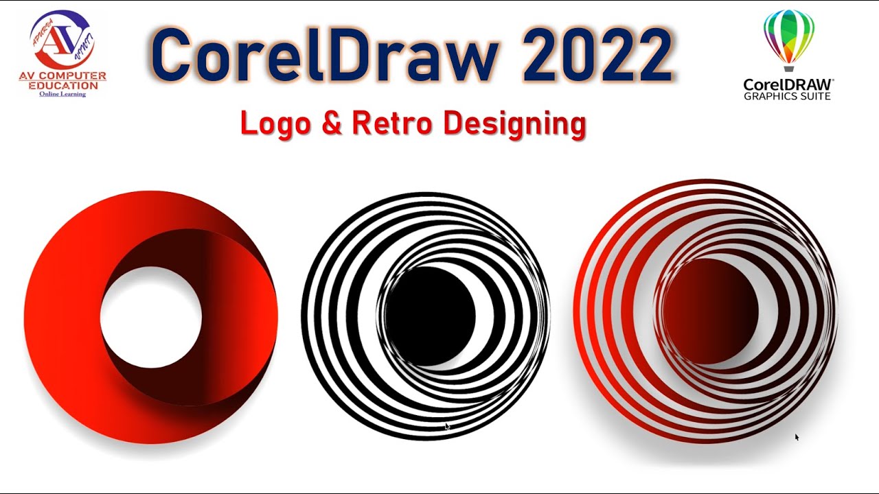 coreldraw logo design || CorelDRAW logo design for beginners || CorelDraw Retro Designing - YouTube