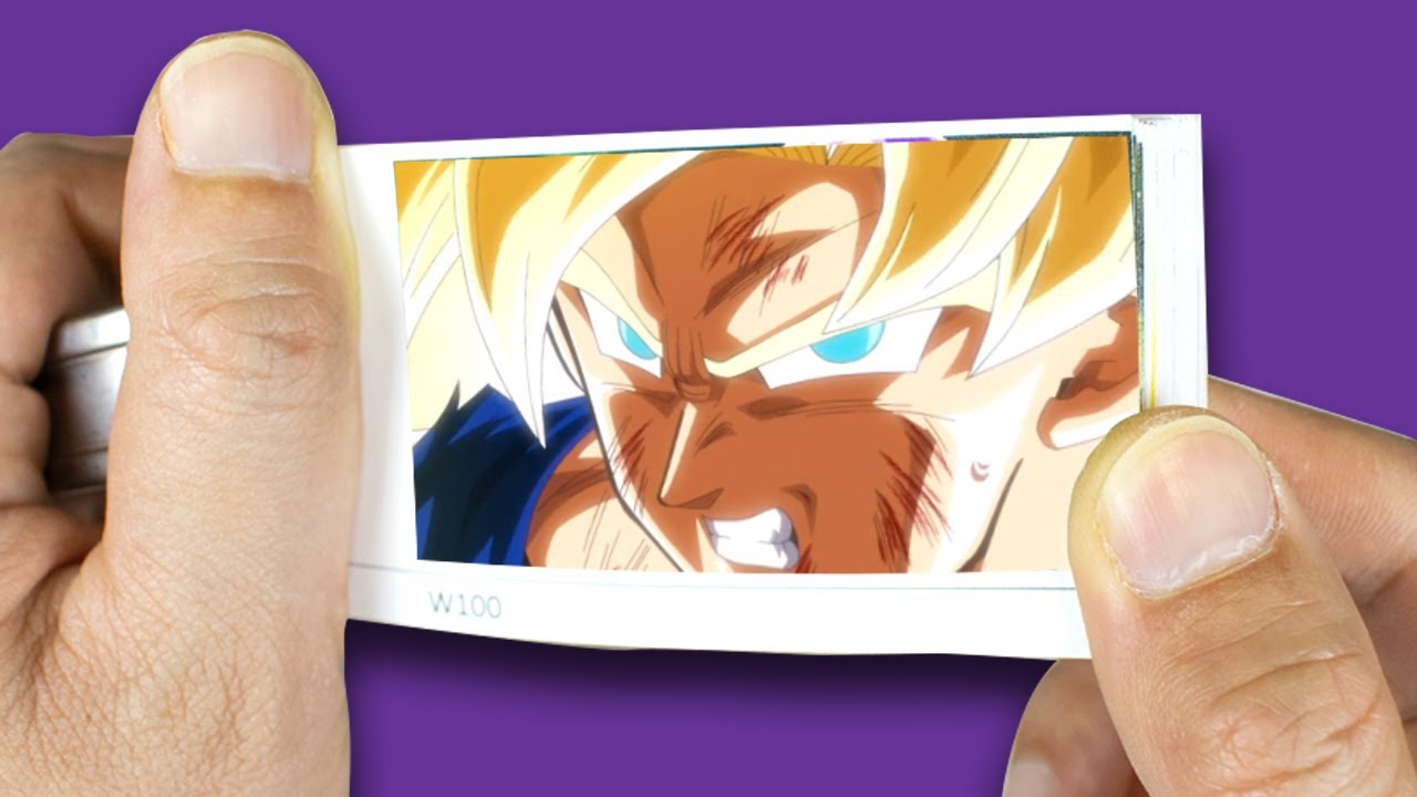 Flip Book-Dragon Ball-Goku becomes Super Saiyan - YouTube