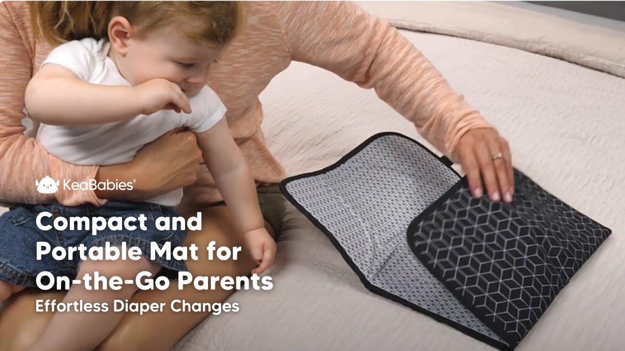 Portable & Compact Diaper Changing Mat for Babies by KeaBabies - YouTube