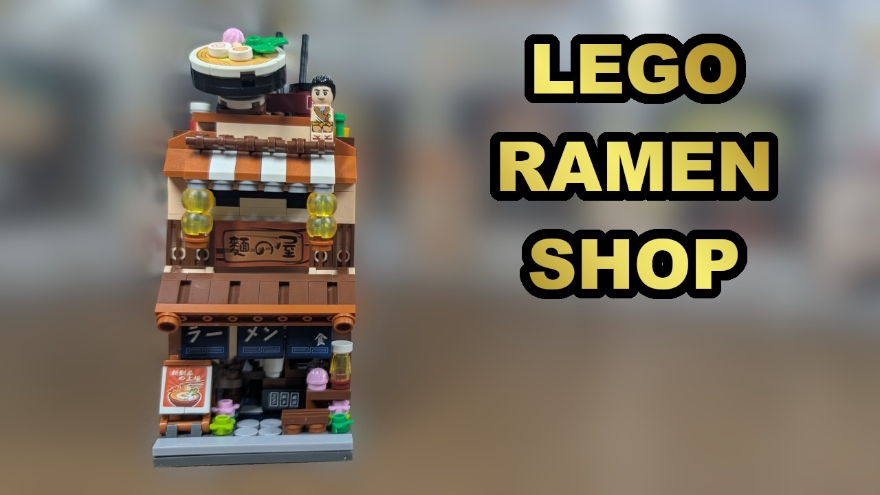 Lets build A Lego Ramen Noodle Shop | Full Build | 412 Pieces - YouTube