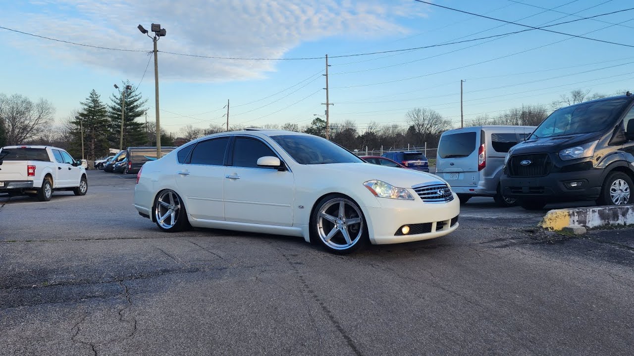 infiniti m45 straight piped cold start. - YouTube