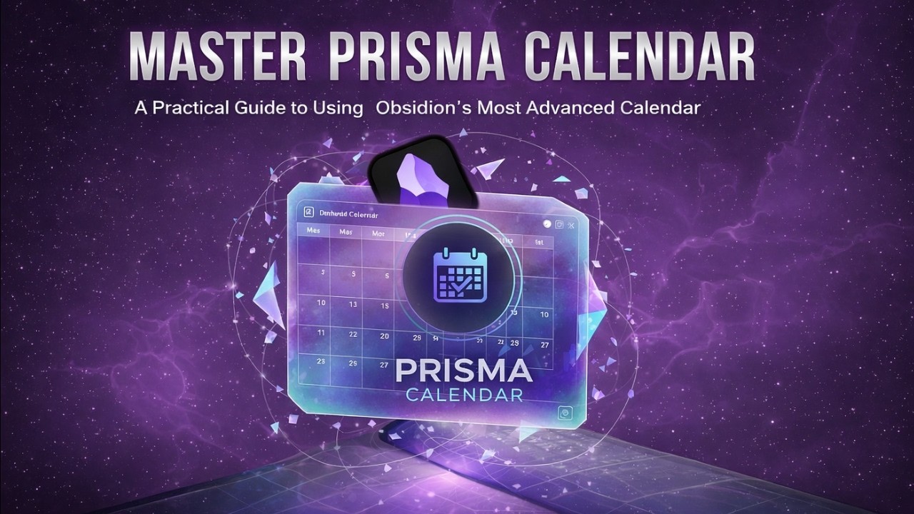 Master Prisma Calendar — A Practical Guide to Using Obsidian’s Most Advanced Calendar - YouTube