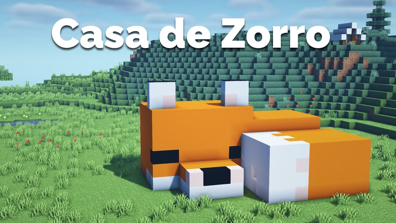 🦊 Como HACER una CASA en FORMA de ZORRO en MINECRAFT - YouTube