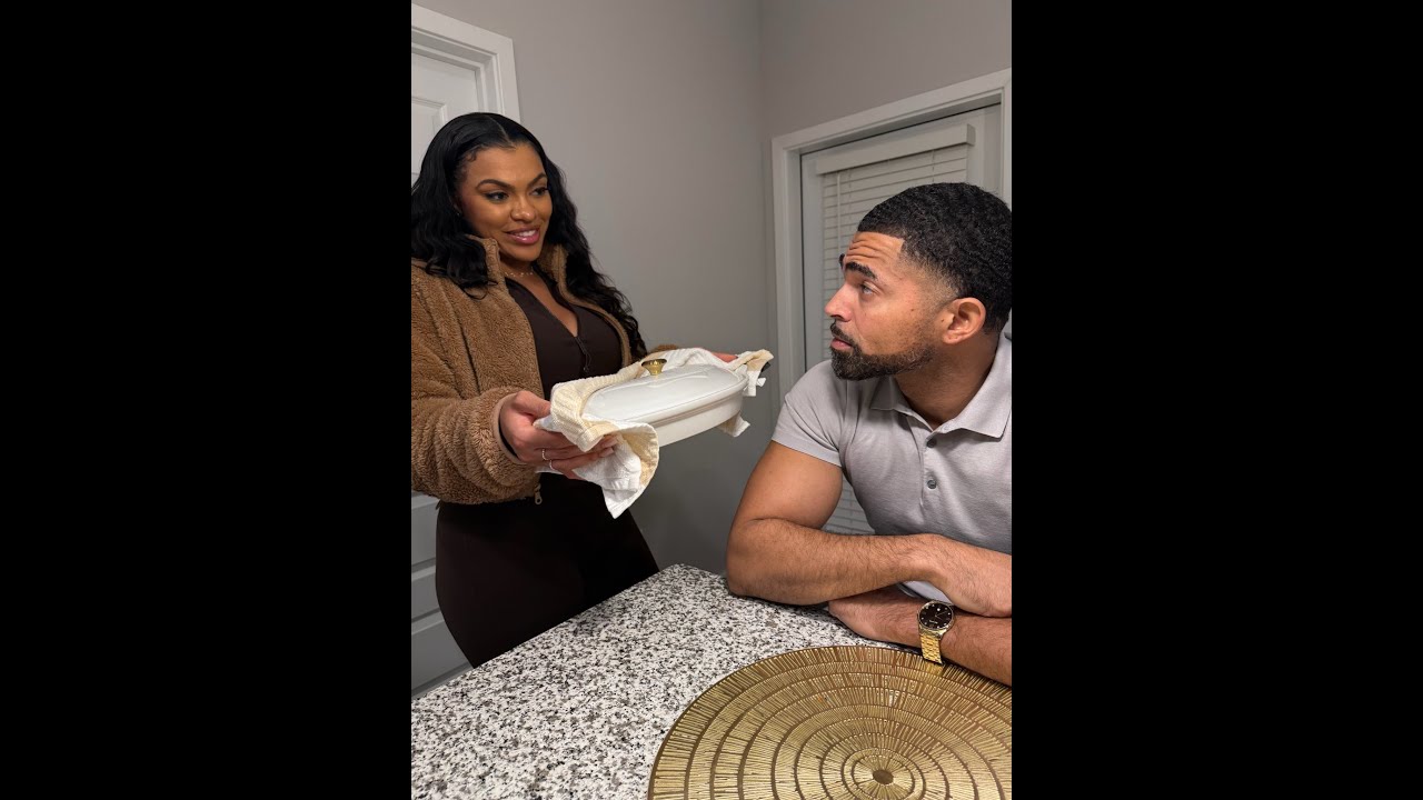 When Shayla brings Anthony some food from her momma house! - YouTube
