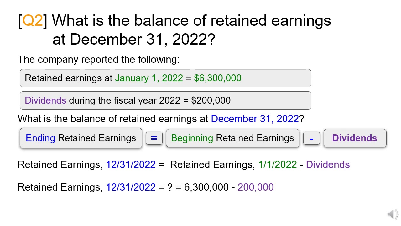 51505423 Dividends are subtracted from retained earnings 1 - YouTube