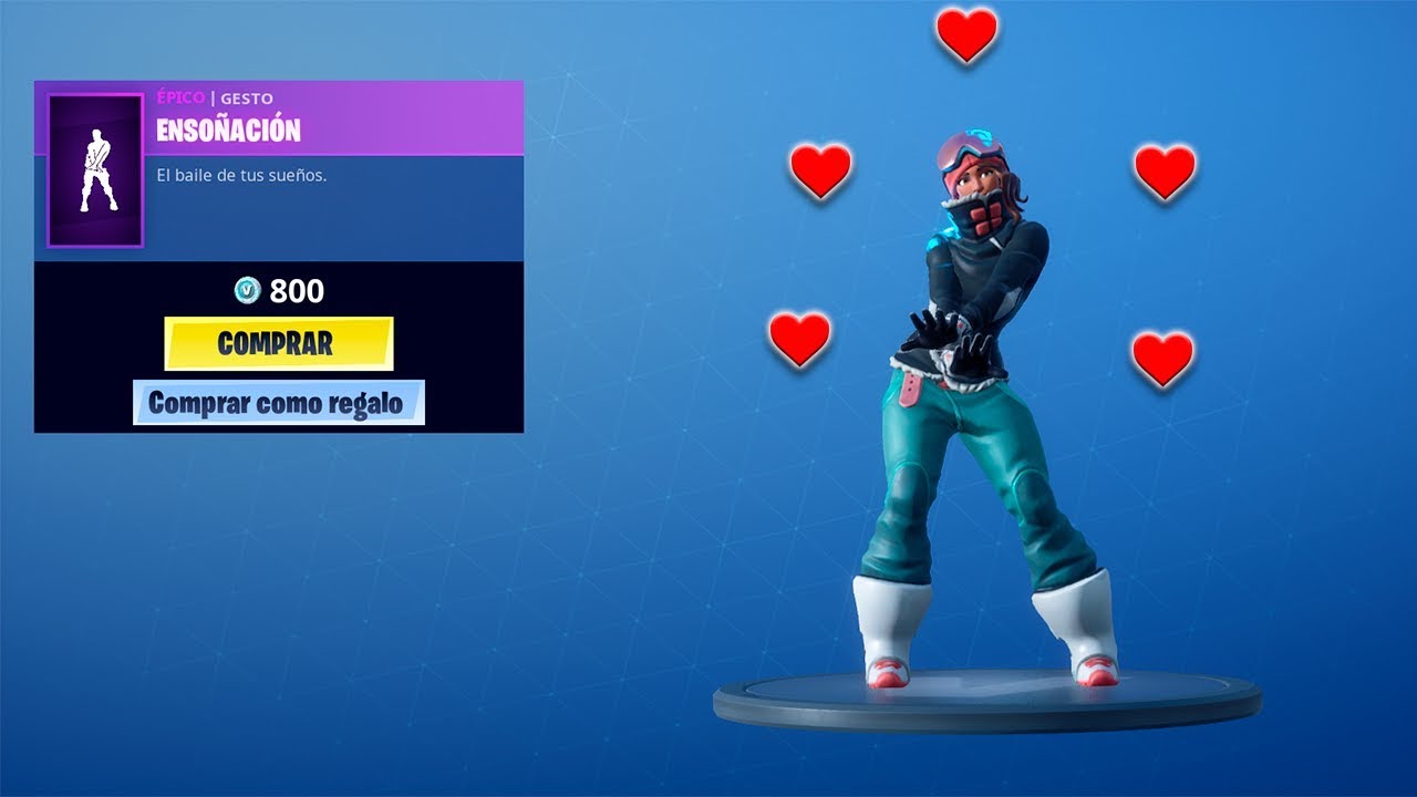 *NUEVO* Baile ENSOÑACIÓN en Fortnite - Gesto San Valentin | Dance ...