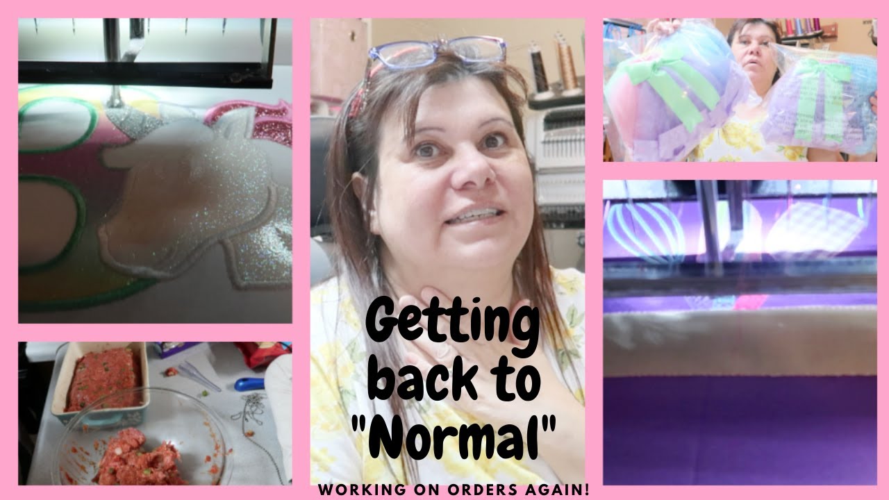 Getting back to "normal" working on Etsy orders again! - YouTube