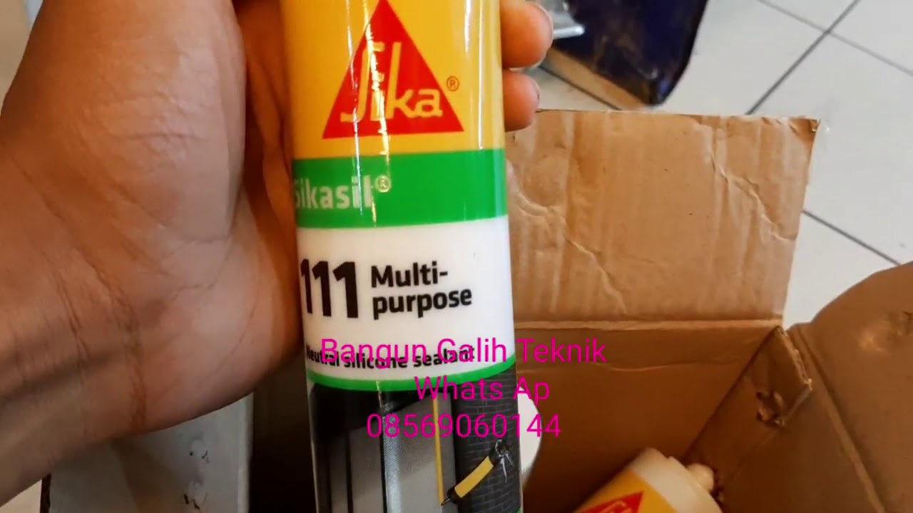 Sikasil 111 Multipurpose Silicone Sealant Neutral Grey - YouTube