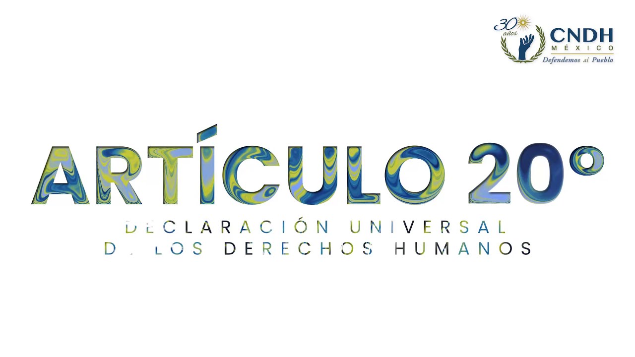 Artículo 20. Declaración Universal de los Derechos Humanos - YouTube