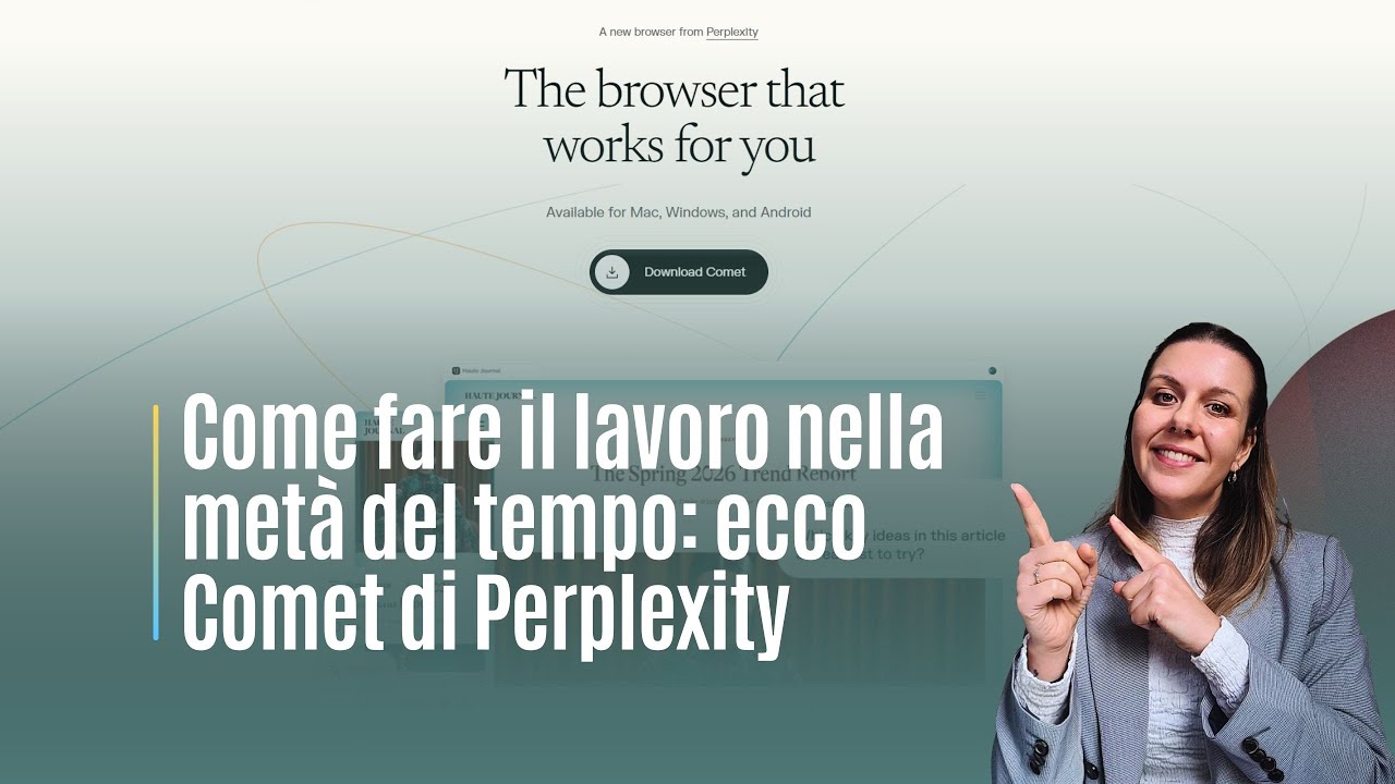 Come svolgere il lavoro nella metà del tempo: ecco Comet di Perplexity ...