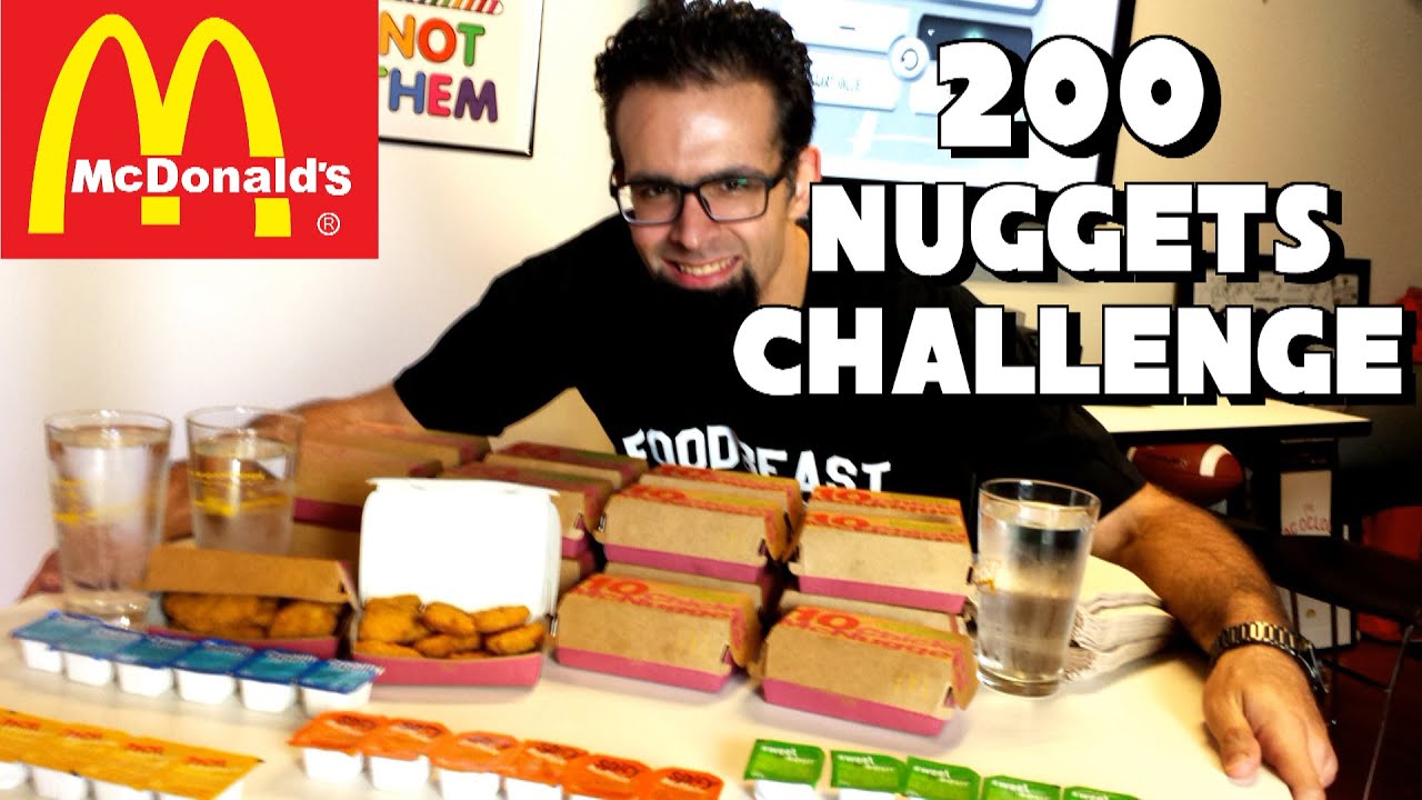 McDonalds 200 Chicken McNugget Eating Challenge (solo) VS FreakEating ...