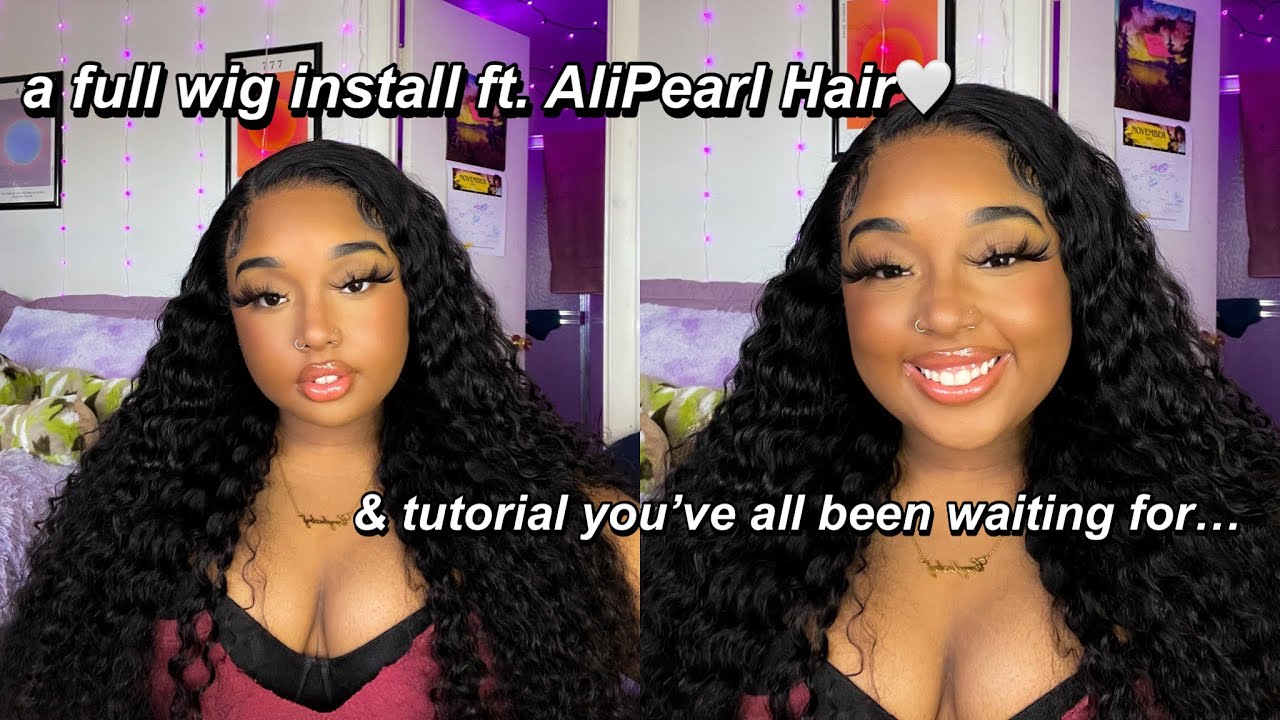 A FULL DETAILED REALISTIC WIG INSTALL (FINALLY) FT. ALIPEARL HAIR - YouTube