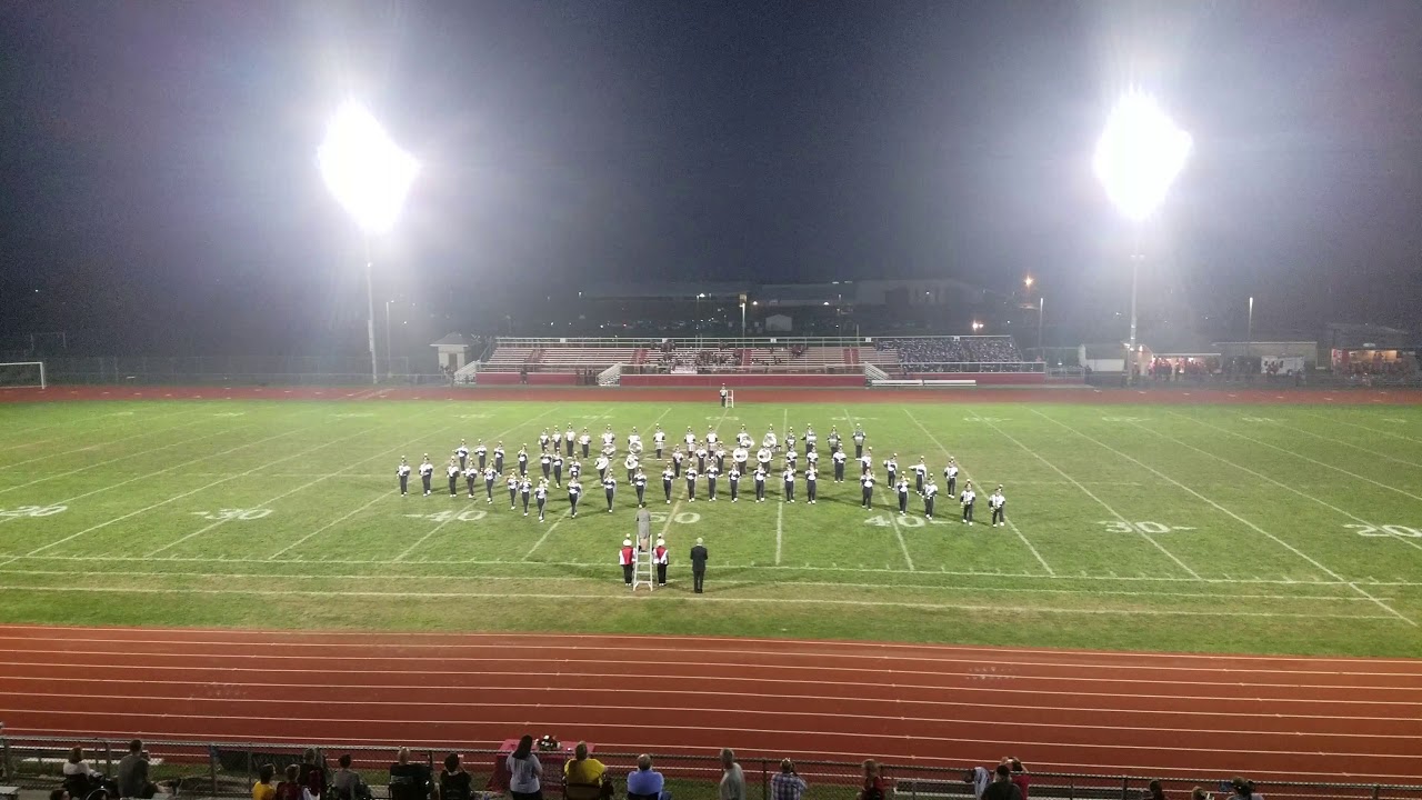 [4K wide view] Graham HS "Dancin' Band" at 2018 Jonathan Alder Band ...