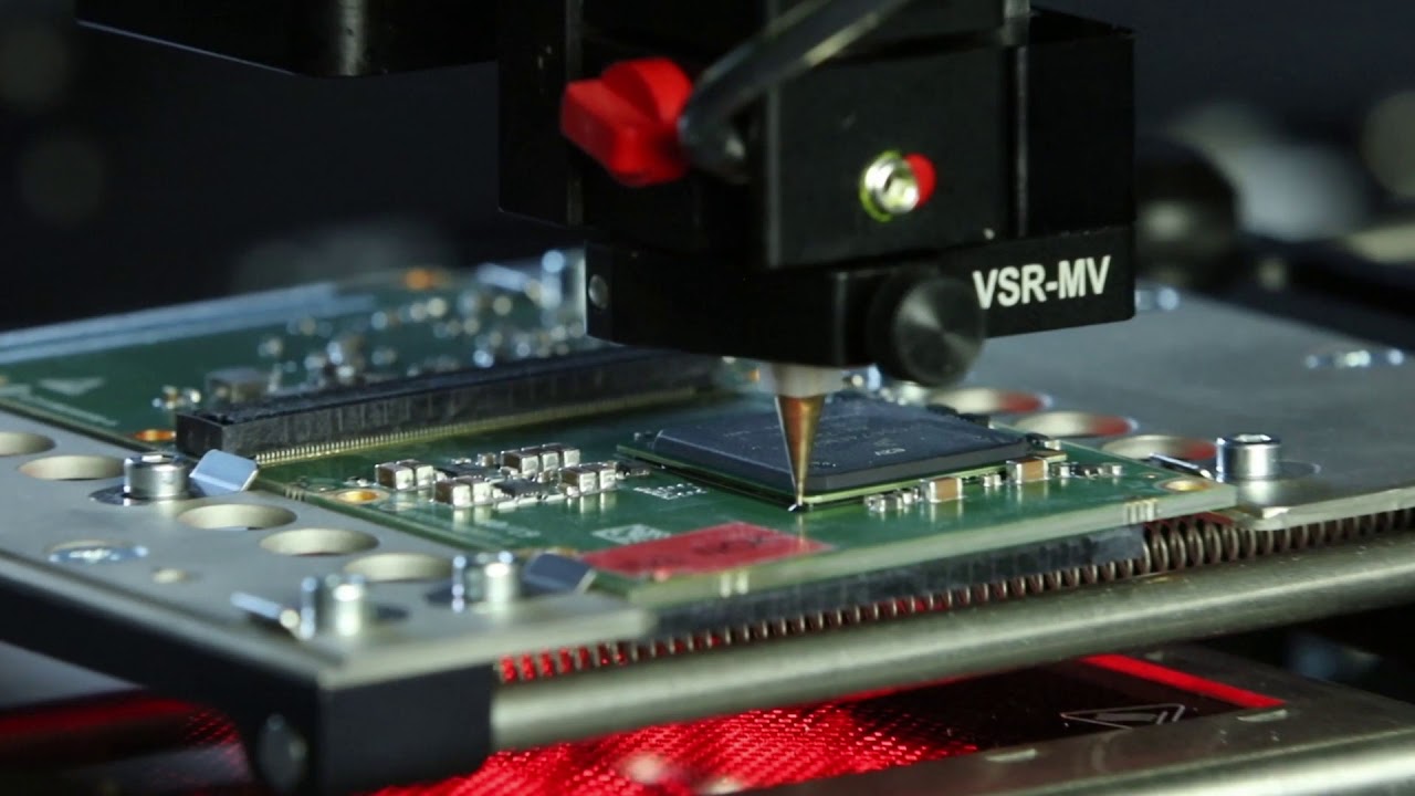 Chip Underfill with the preheater HOTBEAM 04 - YouTube