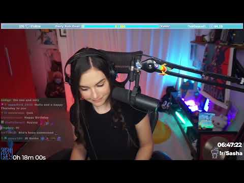 Sasha Grey VOD 09/March/2023 Just chatting - Cooking - BDAY !SUBATHON 4 YEAR !STREAMIVERSARY part 1