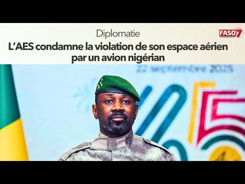 L'AES condamne la violation de son espace aérien par un avion de l'armée du Nigéria