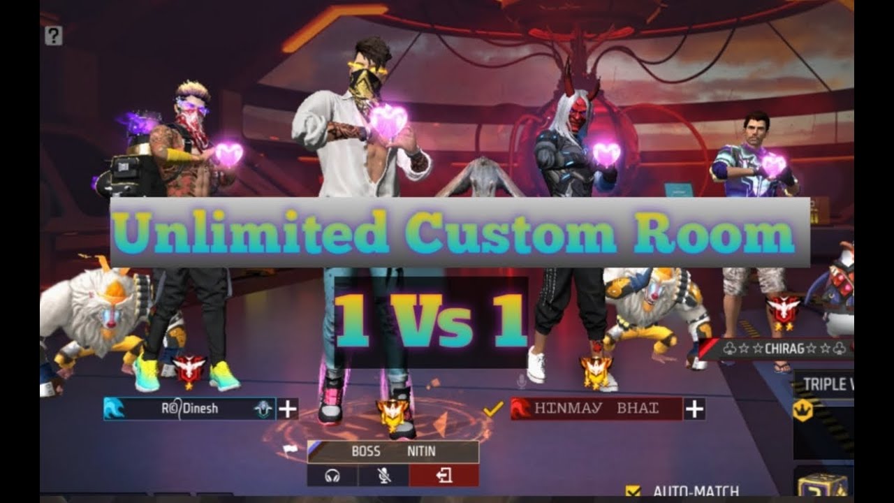 UNLIMITED CUSTOM ROOM || CUSTOM GIVE LIVE || LIVE FREE FIRE GIVE ...