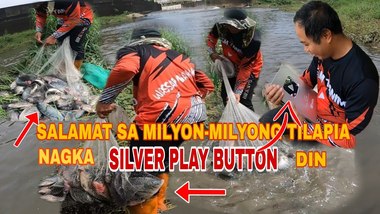 DAHIL SA MILYON-MILYON NA TILAPIA NAKAHAWAK AKO NG SILVER PLAY BUTTON ...
