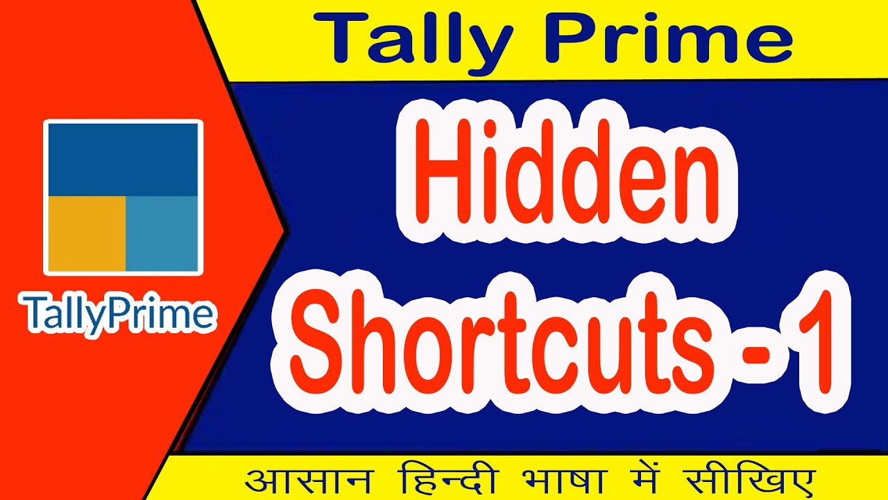 Hidden keys in tally prime (Part-1) | Tally Prime shortcut keys | # ...