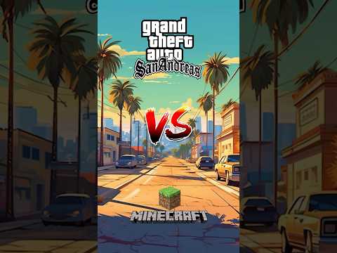 GTA San Andreas VS Minecraft #gtasanandreas #minecraft #shorts