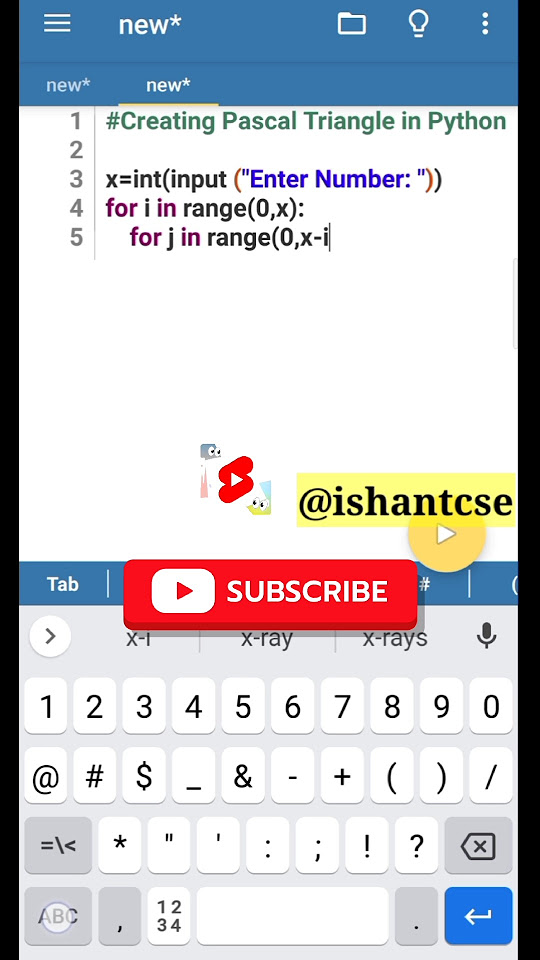 Creating Pascal Triangle In Python Python Pythontutorial Pythonprogramming Youtube 