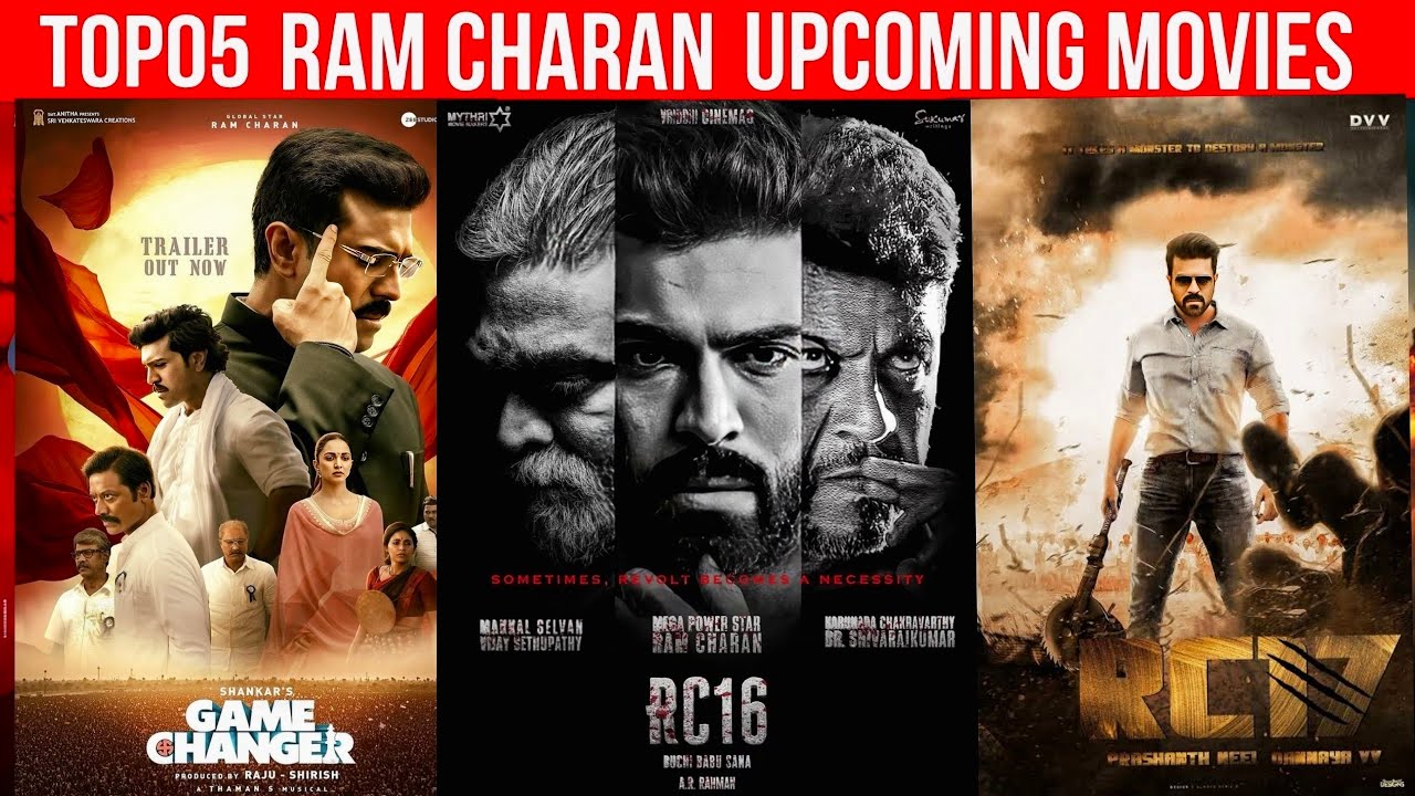 Top 05 RAM CHARAN Upcoming Movies List 2025-26 With Release Date & Cast ...