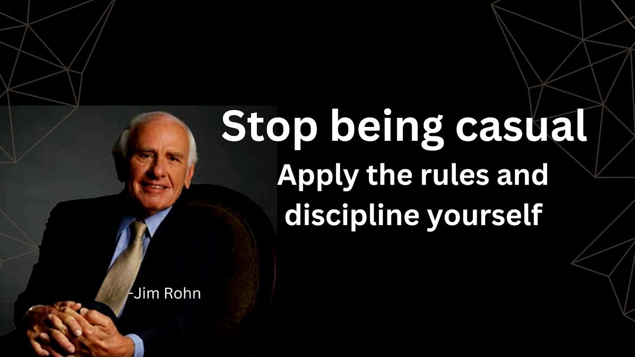 Stop being casual(with subtitles) by Jim Rohn - YouTube