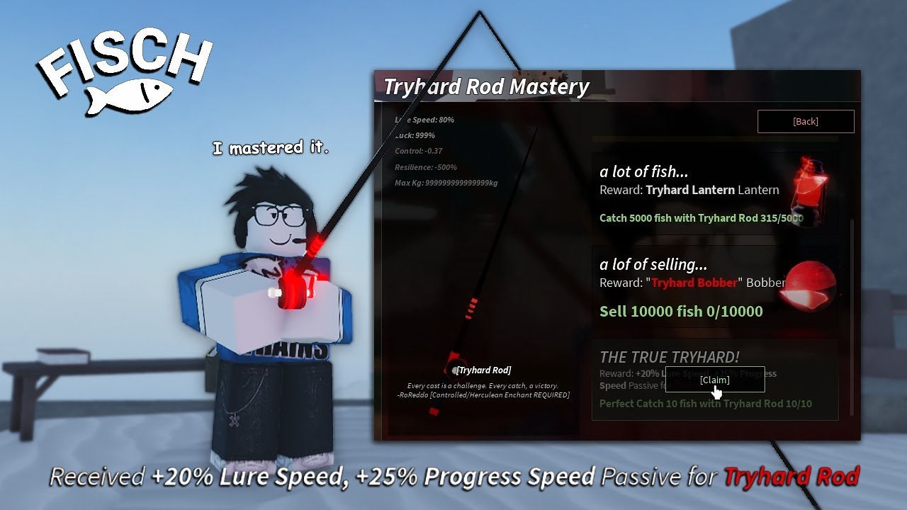 NEW CRAZY BUFF From The TRYHARD ROD MASTERY in Roblox FISCH! - YouTube