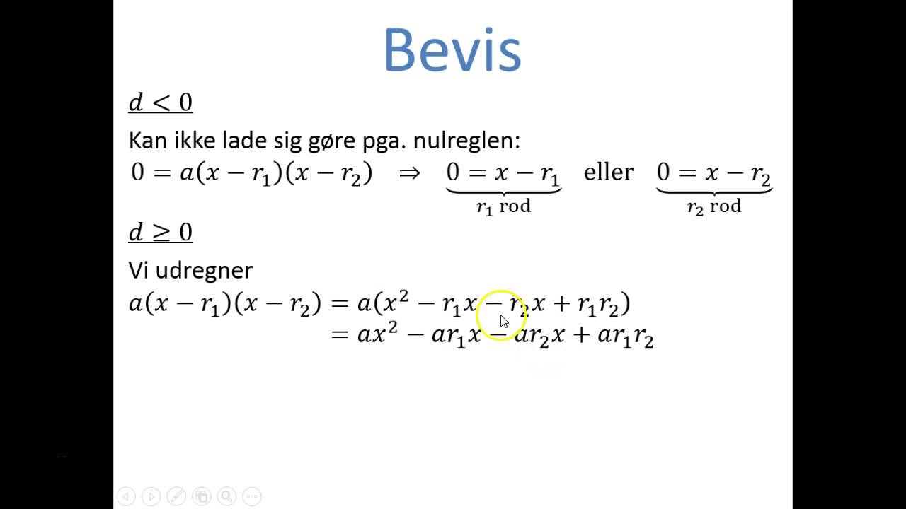 Andengradspolynomier - Bevis: Faktorisering - YouTube