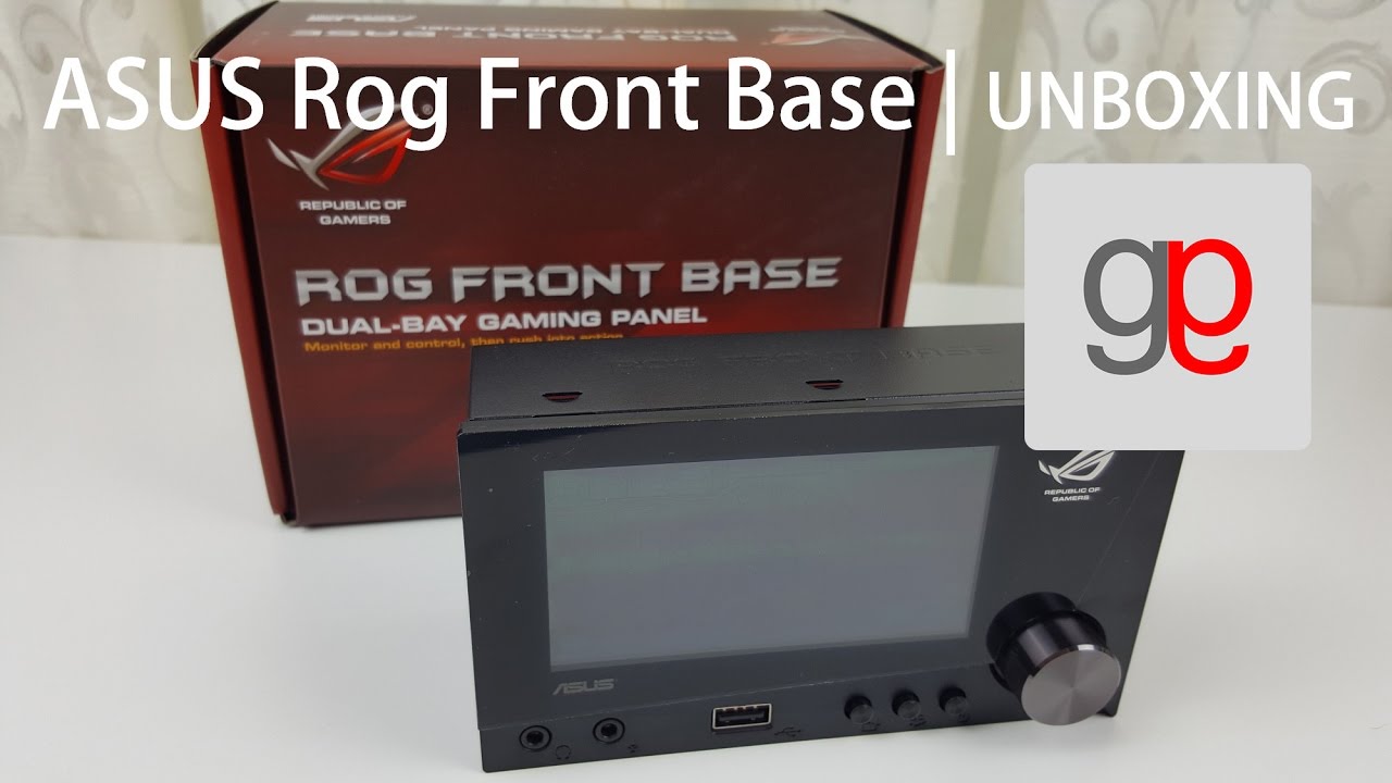 ASUS Rog Front Base DUAL BAY GAMING PANEL | Unboxing Deutsch German ...