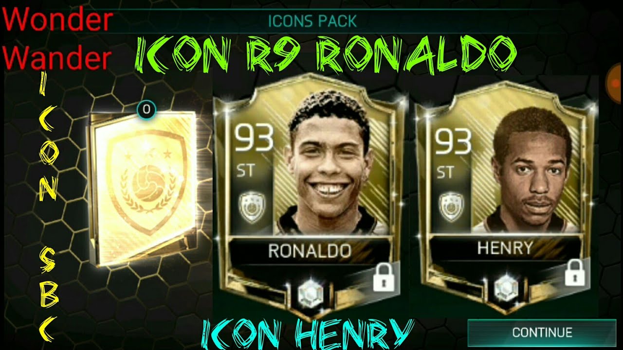 HOW TO GET ICON R9 RONALDO AND ICON HENRY IN FIFA MOBILE 18 - ICON SBC ...